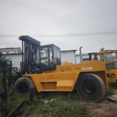 China Used Japan Original TCM 200 20Tons 3Meters Diesel Forklift for sale