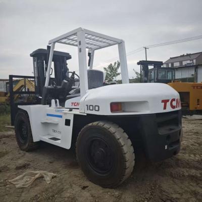 China Used TCM 10 Ton Forklift with 3m 4.5m Stages and Side Shift Secondhand Diesel Engine Core Component In Stock for sale