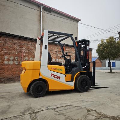China Japanese TCM 30 3Tons 3Meters Diesel Forklift with Container Mast for sale