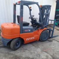 China Used Heli h 2000 35 3.5Tons 4.5 Meters 3 Stages Diesel Forklift with Good Working Condition for sale