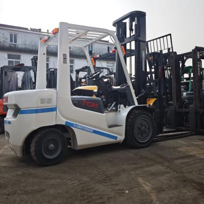 China Used 2023 Model Japanese TCM FD35 3.5 Ton Diesel Forklift with ISUZU Engine for sale