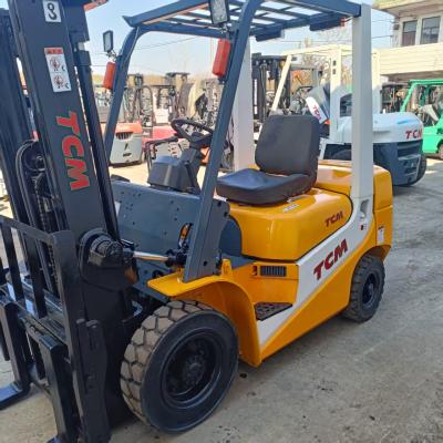 China Used TCM FD25 Forklift CE Certified 2.5 Ton Good Condition Powerful With Gearbox Motor Engine Bearing for sale