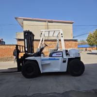 China Used TCM 7 Ton Diesel Forklift in White for Material Transport for sale