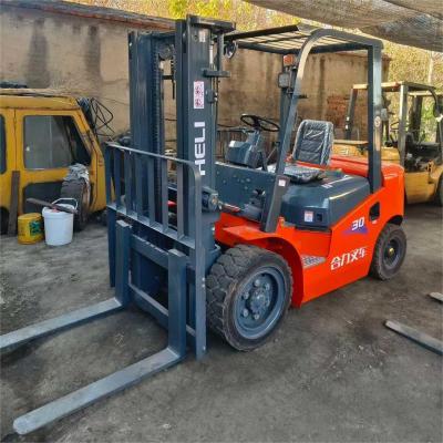 China HELI Forklift Factory 3 Ton 3m Electronic Hydraulic Automatic Transmission Forklift With Side Shift Is Easy To Operate for sale