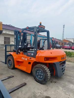 China Used HELI 6 Ton Heavy Duty Diesel Forklift 3m Lifting Height With 2 Stages Masts for sale