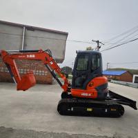 China Japan Used Mini 5.5 Tons Excavator Kubota U55 Second Hand Small Digger Kubota U40 U55 U35 Small Bagger For Farm With EPA for sale