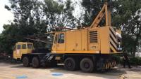 China Red 110KW 2100RPM Full Rotary 40T Tire Mounted Crane for sale