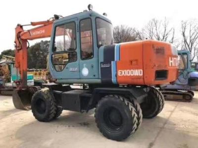 China Strong Power EX100 10T Wheeled Used Hitachi Excavator for sale