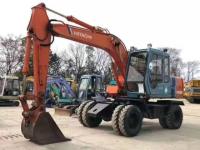 China Strong Power EX100 10T Wheeled Used Hitachi Excavator for sale