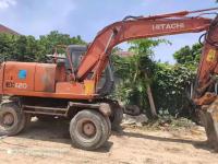 China Strong Power EX100 10T Wheeled Used Hitachi Excavator for sale