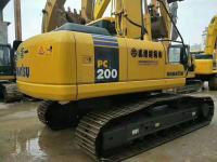 China Six Cylinder SAA6D102E-2 Engine PC200-7 Komatsu 20T Excavator for sale