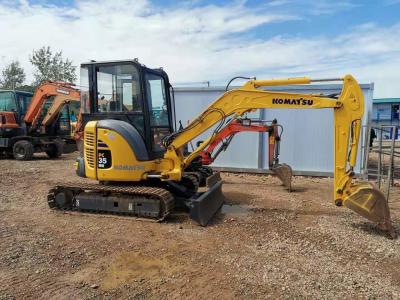 China Small Space Workplace 3595kg PC35MR Used Komatsu Excavator for sale