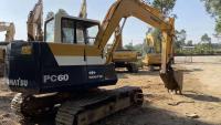 China High Hedge Rate 0.25M3 6 Ton Komatsu PC60 6 Excavator for sale