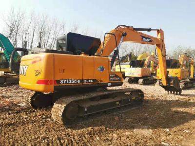 China Kubota Engine Wood Grabbing Hammer Sany SY135C Excavator for sale