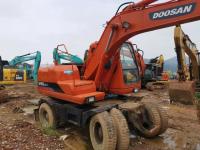 China Korea Grab 15T DH150W-7 Doosan Wheel Excavator for sale