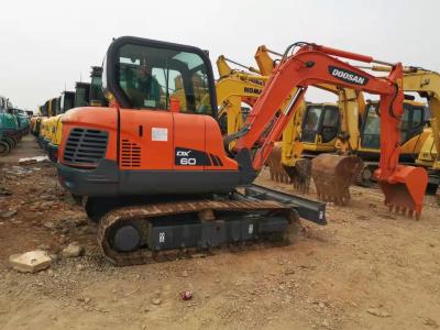 China Wood Grabber DX60-9C 6T Used Doosan Excavator for sale