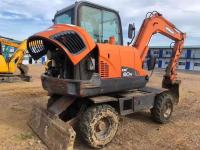 China Wood Grabber DX60-9C 6T Used Doosan Excavator for sale