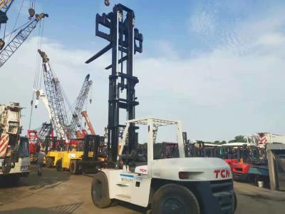 China 10T TCM FD100Z Second Hand Forklift , Used Heavy Duty Diesel Forklift for sale