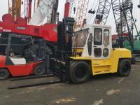 China 10T TCM FD100Z Second Hand Forklift , Used Heavy Duty Diesel Forklift for sale