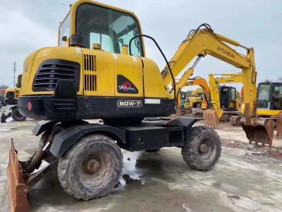 China Hard Construction Mini 6T R60W-7 Used Hyundai Excavator for sale