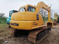 China Yellow Mini 12RPM 6300kg Komatsu PC60 7 Excavator for sale
