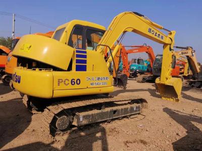 China Yellow Mini 12RPM 6300kg Komatsu PC60 7 Excavator for sale