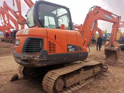 China 6 Ton Yangma Engine Mini DX60 Doosan 6 Ton Excavator for sale
