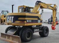 China Second Hand 12T M312B Caterpillar Wheeled Excavator for sale