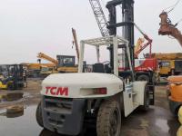 China 10T TCM FD100Z Second Hand Forklift Gantry Height 6m for sale