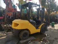 China Yellow 3M Gantry 3T Komatsu Fd30 Used Diesel Forklift for sale