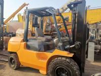 China 5t Toyota 7FD50 Used Diesel Forklift With Round Holding Clip for sale