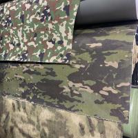 China Camouflage Cloth Fabric 90% Nylon 10% Spandex PU Coating 60 Inch Width for sale