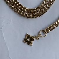 China Nickel Free Women's Trendy PU Leather Belt 42 Inches Multilayer Waist Chain for sale