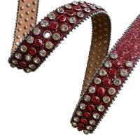 China SGS Certified Rhinestone Catwalk Belt 42 Inches Length 40mm Width Women Waist Support for sale