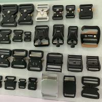 China 20-150g Plastic Buckle Clip Hook Adjuster Square Ring for Bag Luggage Outdoor Sports for sale