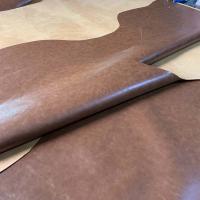 China Bovine Split Finished Artificial Leather Fabric 1.0mm 54 inch for Shoes Bags Belts Garments for sale