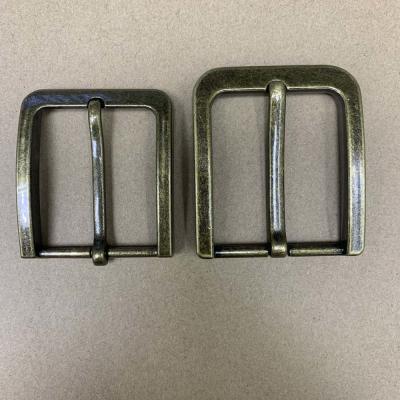 China Single Pin Belt Buckle Hardware Brass Black 30mm 38mm 40mm for sale