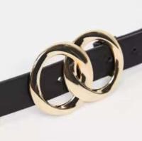 China Zinc Alloy Circle Chain Pin Buckle Double O Ring Metal Accessories 15mm 30mm for Ladies Belt Shoes Bags Garments for sale