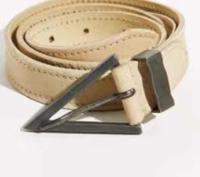 China Custom Alloy Pin Buckle PU Leather Women Belt 2.8cm Width 105cm Length OEM for sale