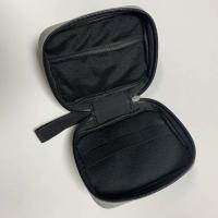 China Nylon Lining Artificial Leather Travel Bathroom Bag 13x13x5cm for Toiletries for sale