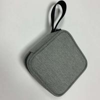 China Artificial Canvas Power Cord Bag 13x13x5cm Nylon Lining 0.1kg for sale
