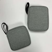 China Artificial Canvas Power Cord Bag 13x13x5cm Nylon Lining 0.1kg for sale