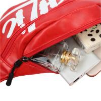 China PU PVC Running Sports Bag 28x15x15cm 0.2kg Anti Theft Waist Pack for Travel for sale