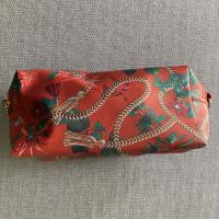 China TGKELL Fabric Canvas Pencil Pen Case 18x8x8cm 0.1kg PU Leather Coin Bag for School Office for sale