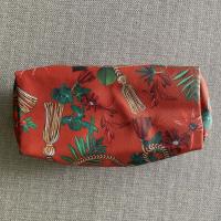 China TGKELL Fabric Canvas Pencil Pen Case 18x8x8cm 0.1kg PU Leather Coin Bag for School Office for sale