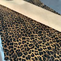 China Bovine Leopard Print Leather Fabric 1mm to 3mm Thickness for Shoes Bags Belts for sale