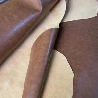 China Width 1.43M Artificial Leather Fabric , Woven Plain Colour Change Leather for sale