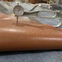 China Width 1.43M Artificial Leather Fabric , Woven Plain Colour Change Leather for sale