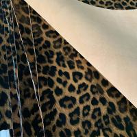 China ODM Microfiber Tiger Woven Leather Fabric for Shoes Bags Belts 1mm-3mm Thickness for sale
