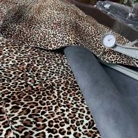 China ODM Microfiber Tiger Woven Leather Fabric for Shoes Bags Belts 1mm-3mm Thickness for sale